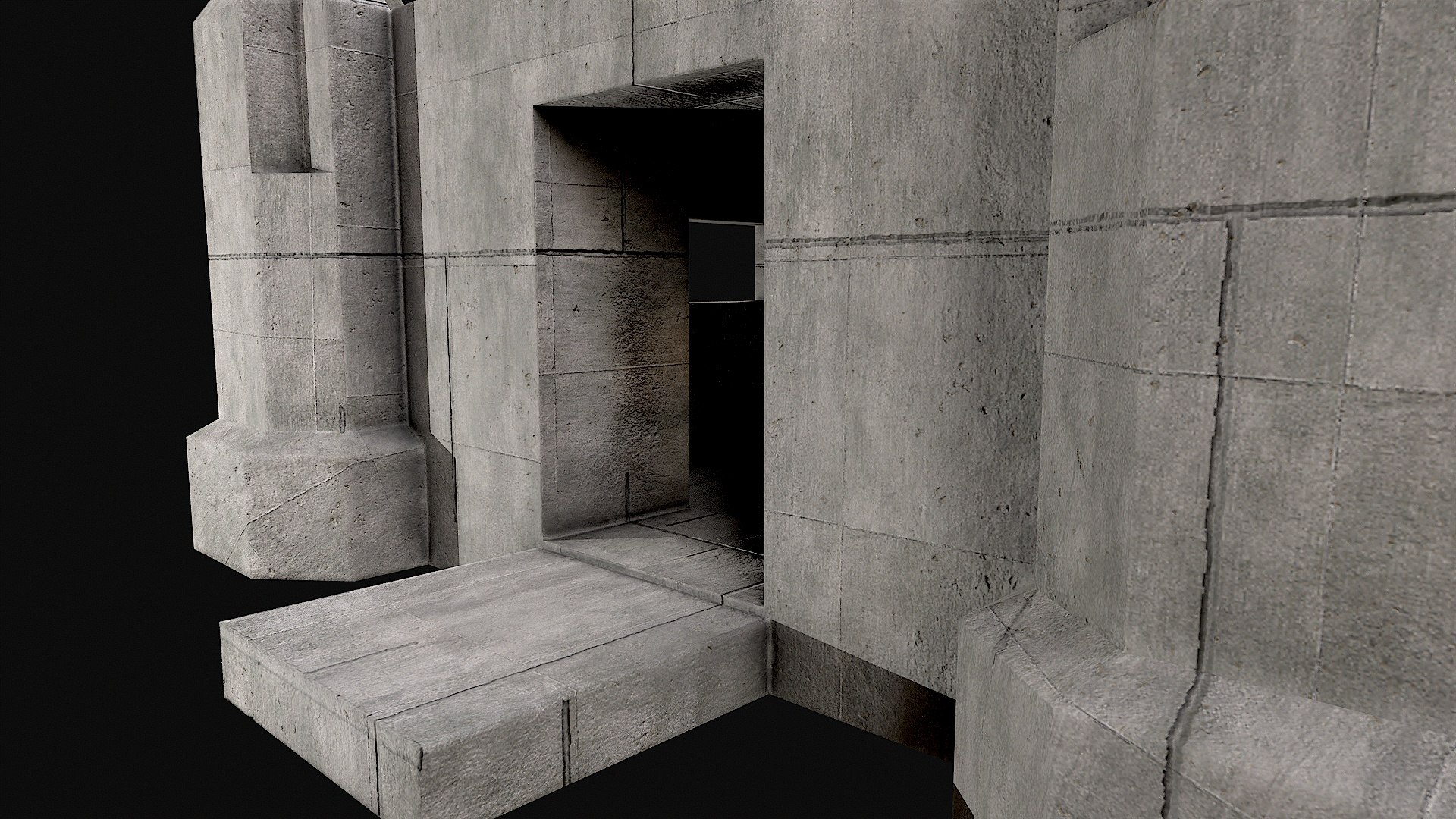 3D Military Concrete Bunker Base 7 - TurboSquid 2358128