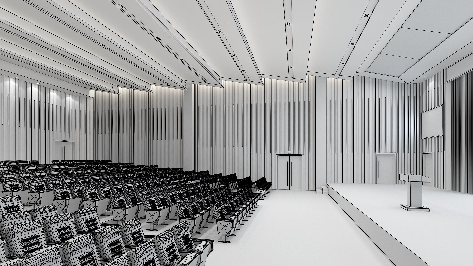 3D Lecture Hall 13 Model - TurboSquid 2158610