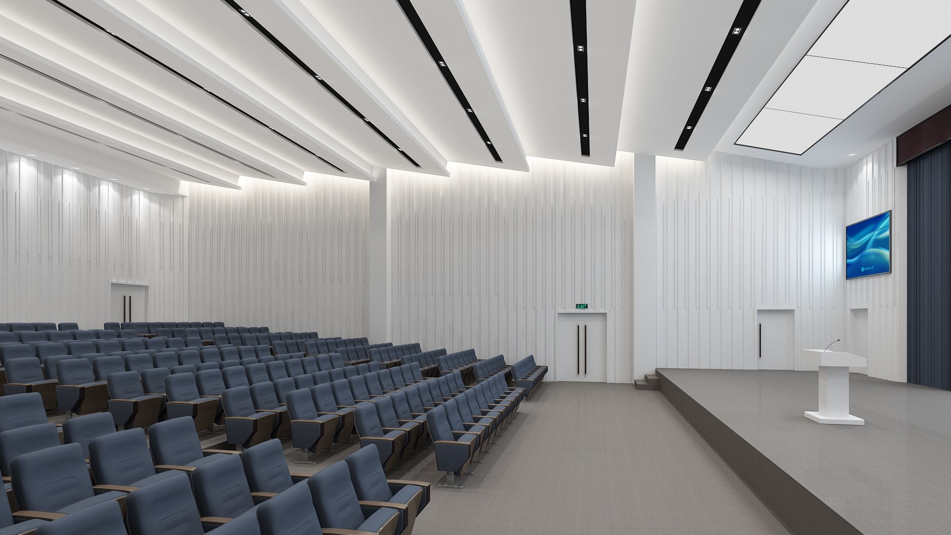 3D Lecture Hall 13 Model - TurboSquid 2158610