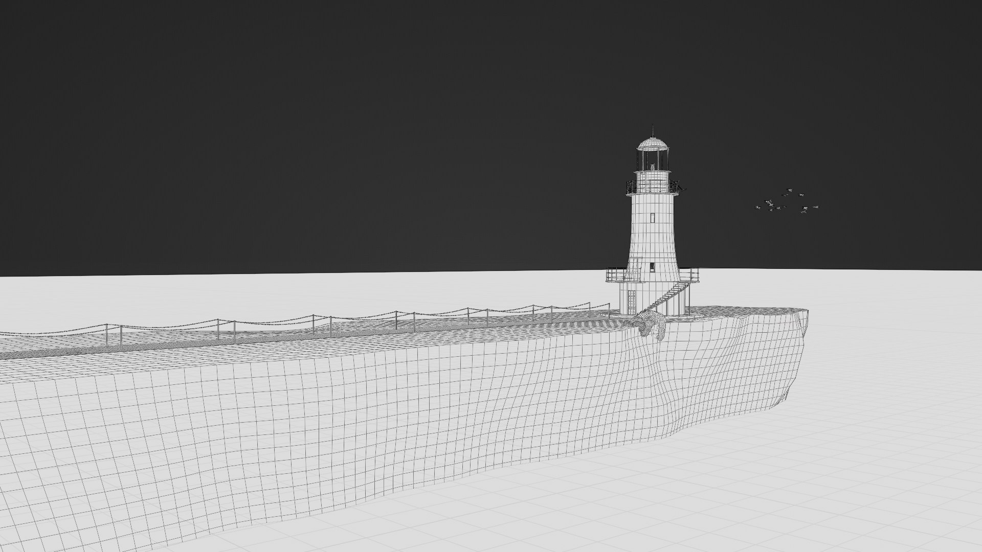 3D Model Lighthouse Scene - TurboSquid 2021949