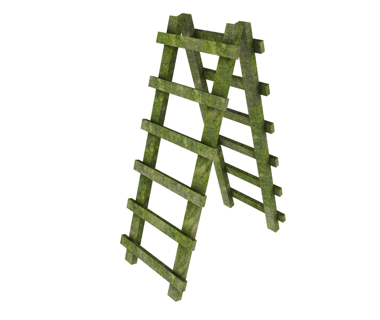 free obj model low-poly ladder