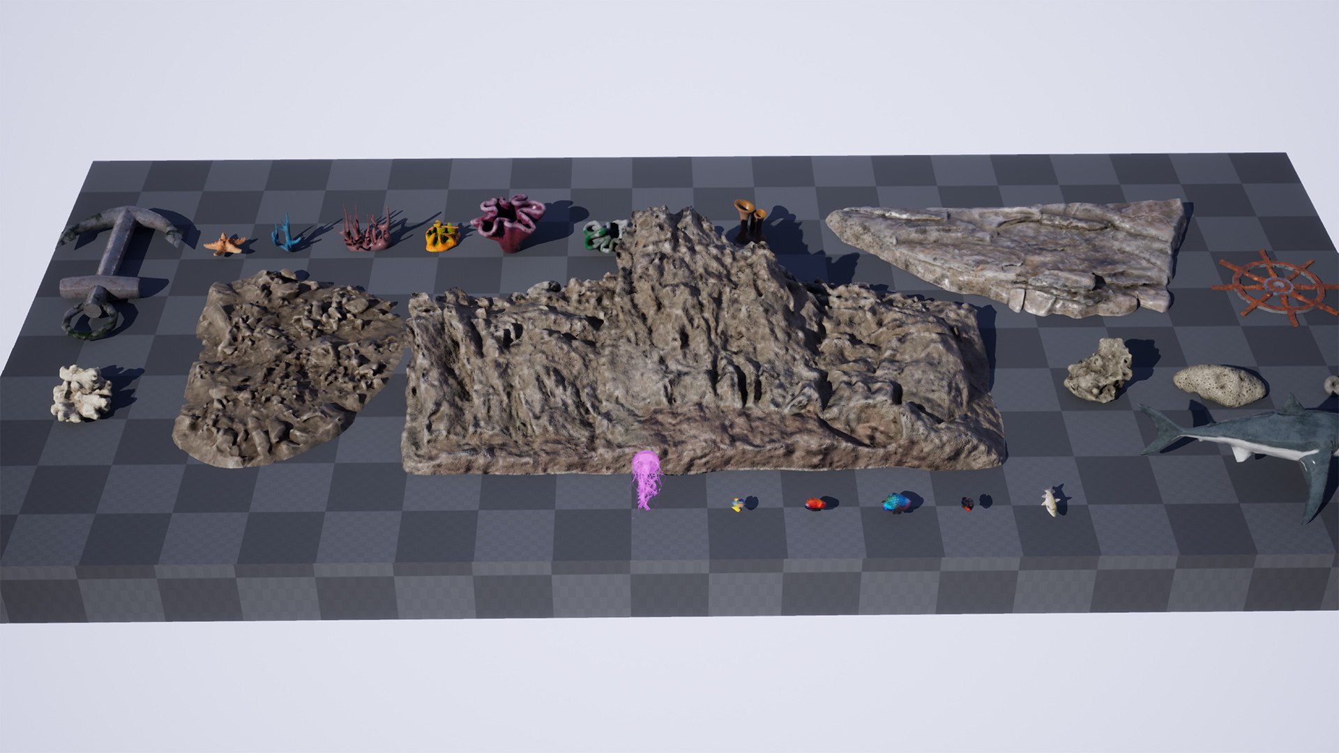 3D Model Ocean Floor Pack High Quality Environment - TurboSquid 2106276