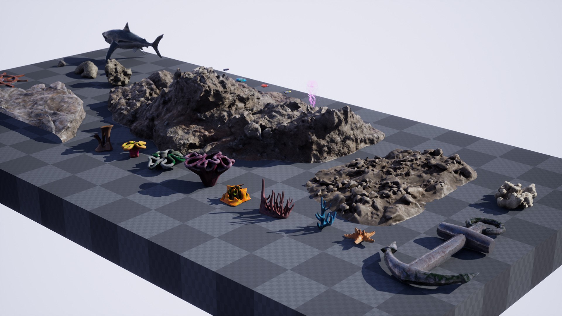 3D Model Ocean Floor Pack High Quality Environment - TurboSquid 2106276