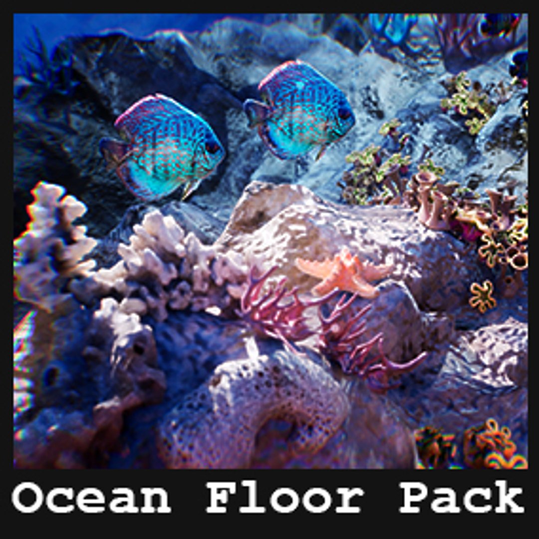 3D Model Ocean Floor Pack High Quality Environment - TurboSquid 2106276