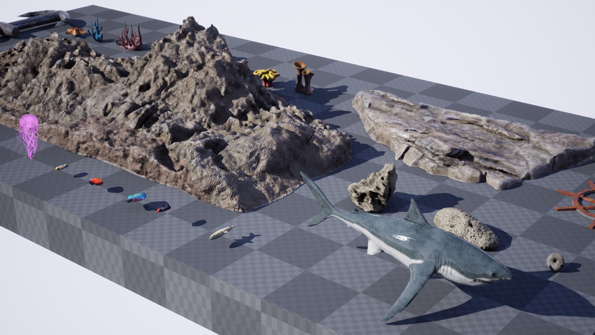 3D Model Ocean Floor Pack High Quality Environment - TurboSquid 2106276