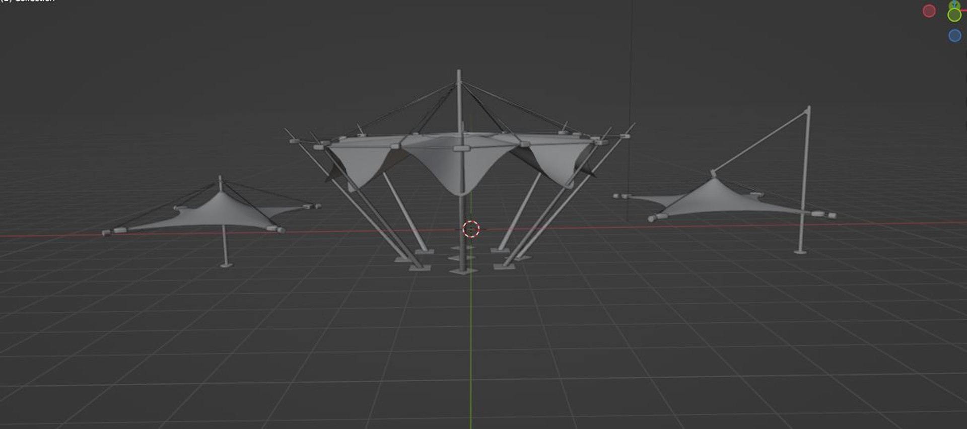 Tensile Fabric Structures 3D Model 3D Model - TurboSquid 2362064