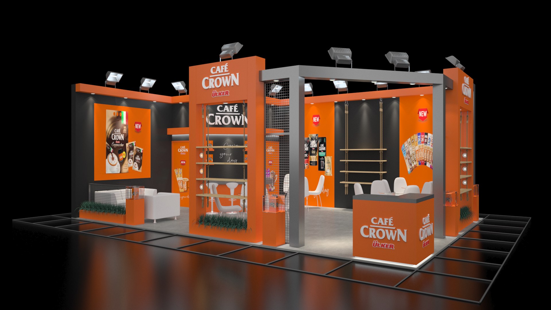 3D Exhibition Stand Stall 3D Model - TurboSquid 1997408