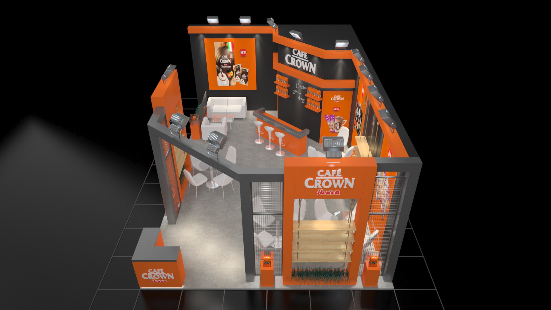 3D Exhibition Stand Stall 3D Model - TurboSquid 1997408