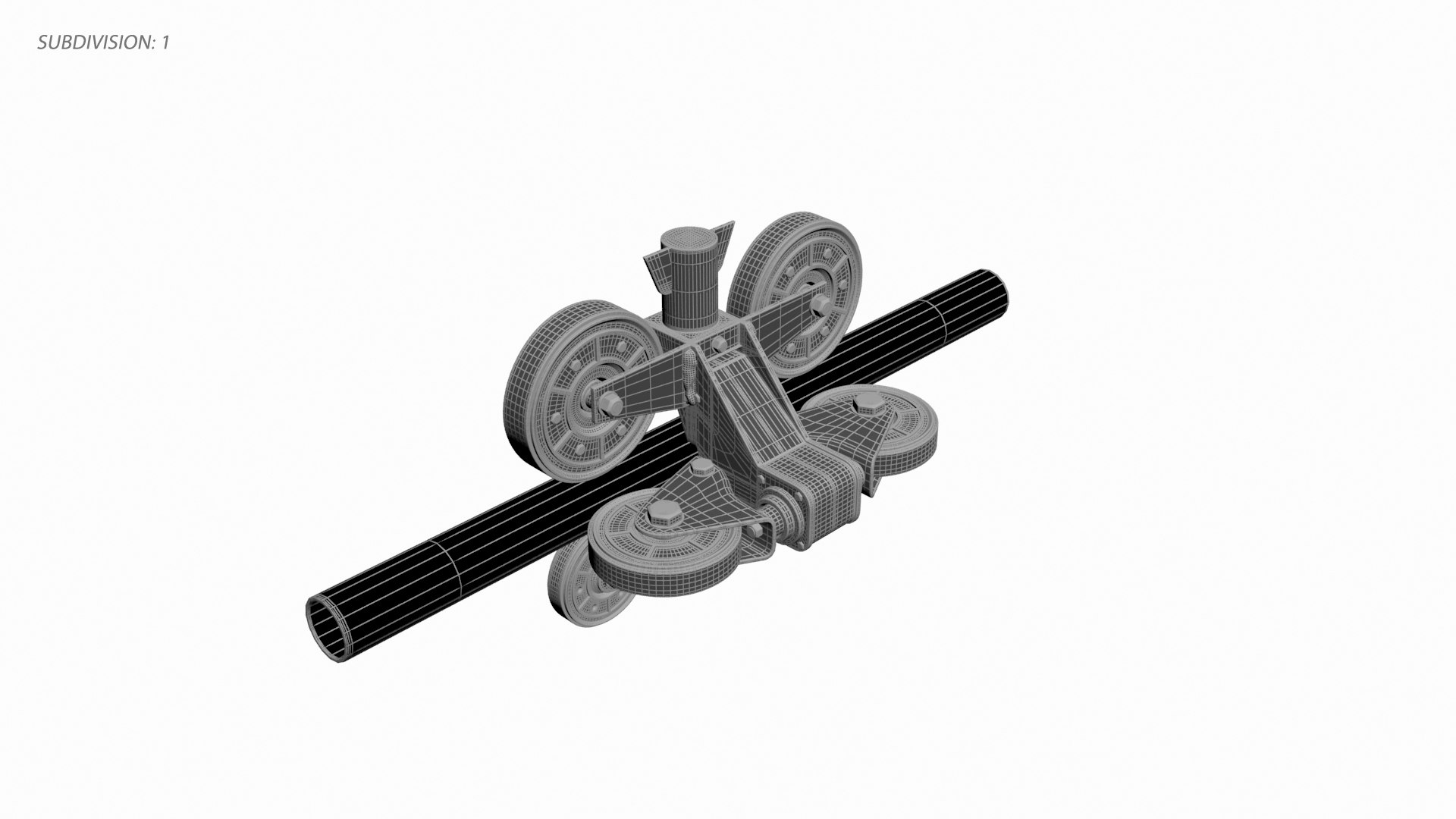 Roller Coaster Wheels Track 3D Model - TurboSquid 2278971