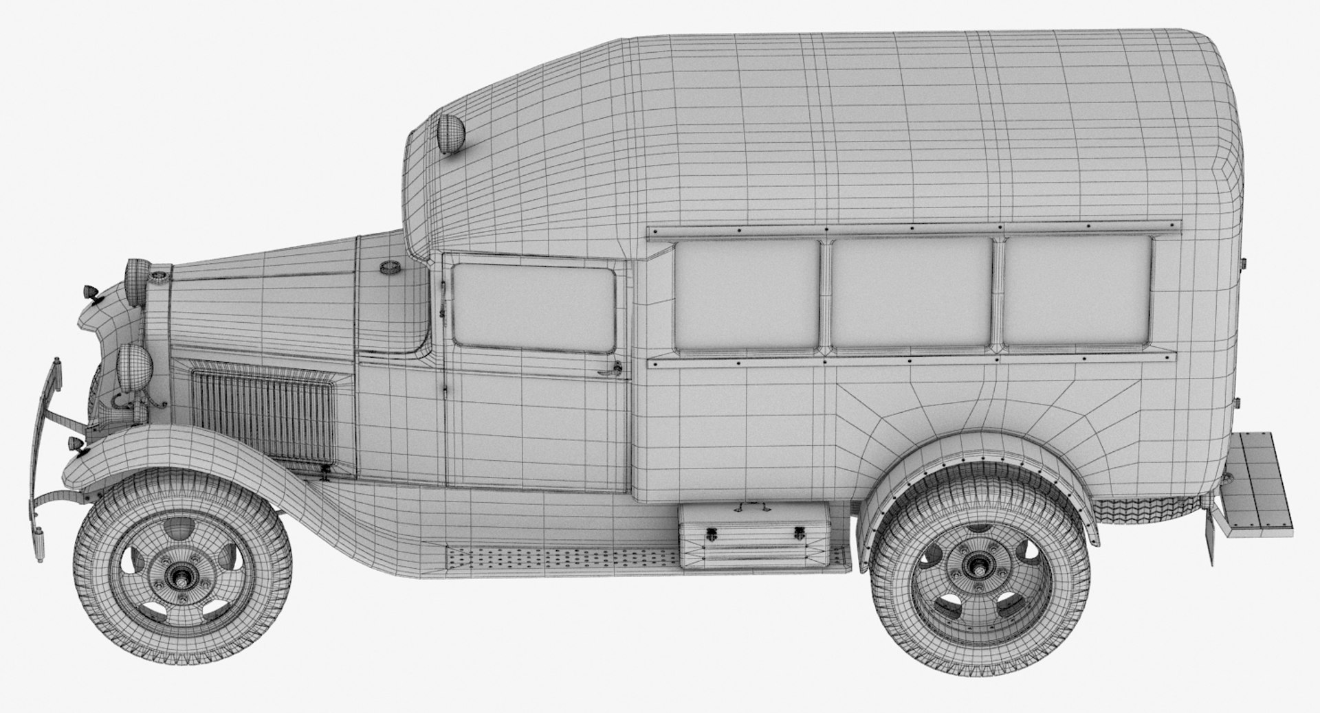 3D Gaz-aa Ambulance Model - TurboSquid 1274670