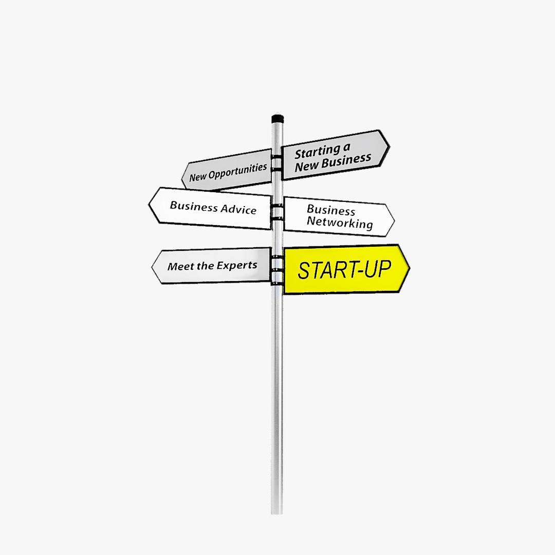 Business Signpost 3D Model - TurboSquid 1754302