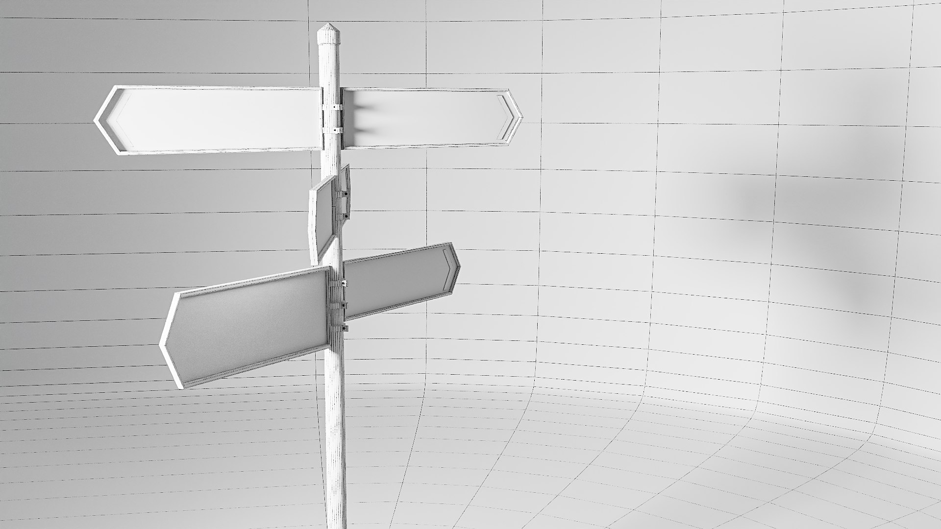 Business Signpost 3D Model - TurboSquid 1754302