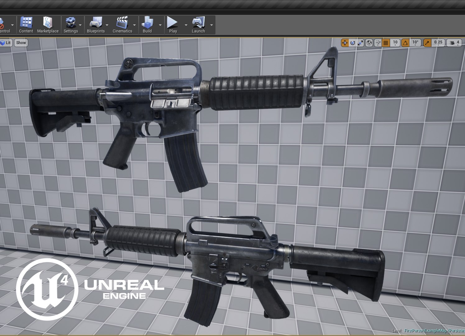 Xm177 firearm weapon 3D - TurboSquid 1186962