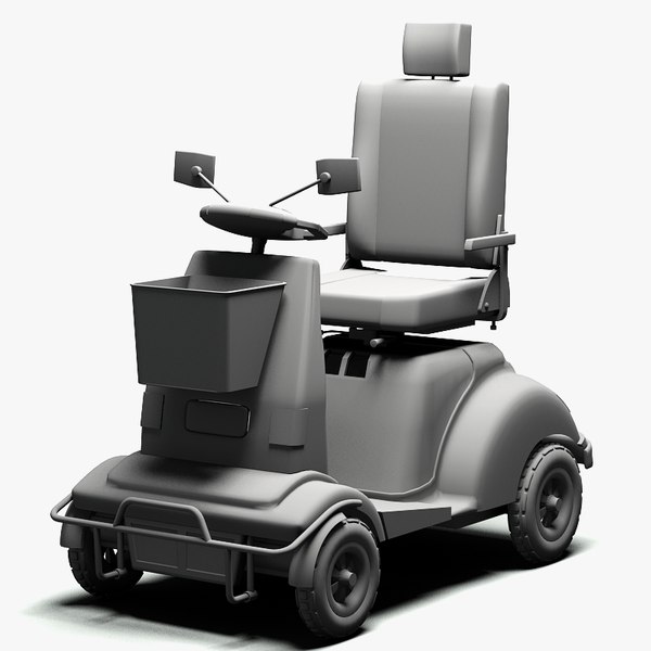electric mobility scooter 3d max