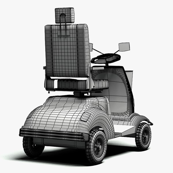 electric mobility scooter 3d max