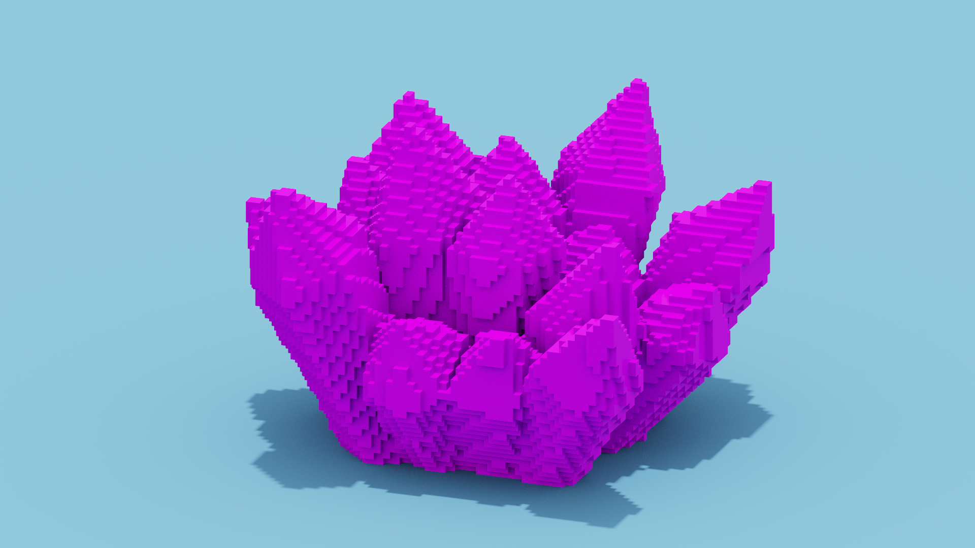 Purple Voxel Crystal Model - TurboSquid 2042790