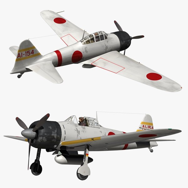 Mitsubishi A6M Zero Modelo 3D - TurboSquid 1462445