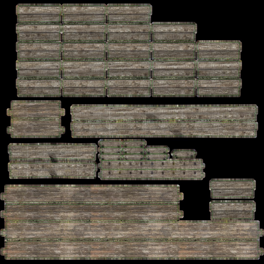 3D Wooden Scaffold 14 - TurboSquid 2209926