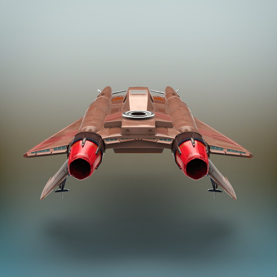 Sci-fi Fighter Plane 3D - TurboSquid 1389077