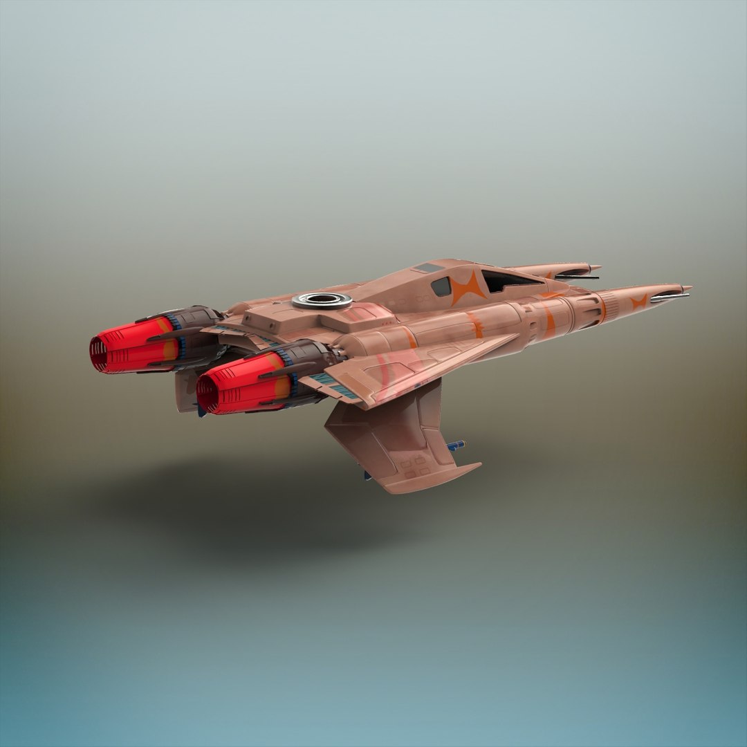 Sci-fi Fighter Plane 3D - TurboSquid 1389077
