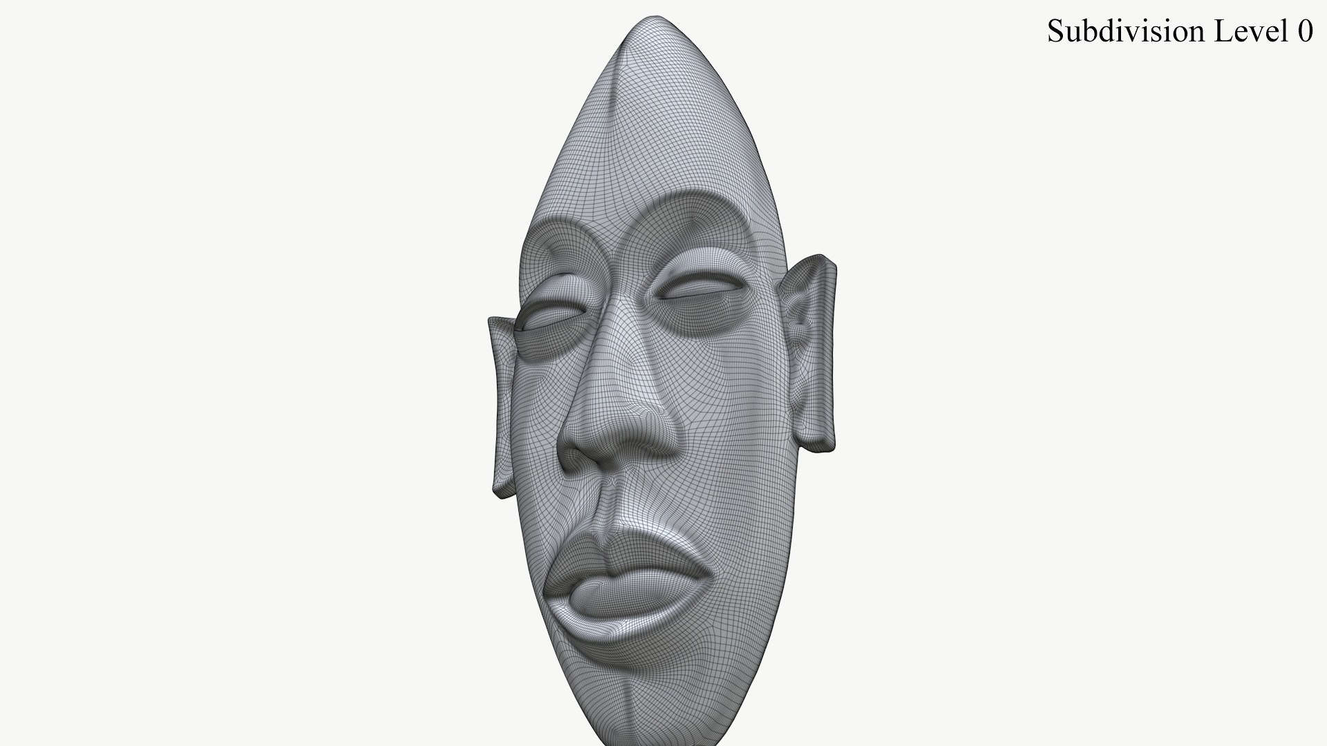 3D African Mask 007 Textured Model - TurboSquid 2307587