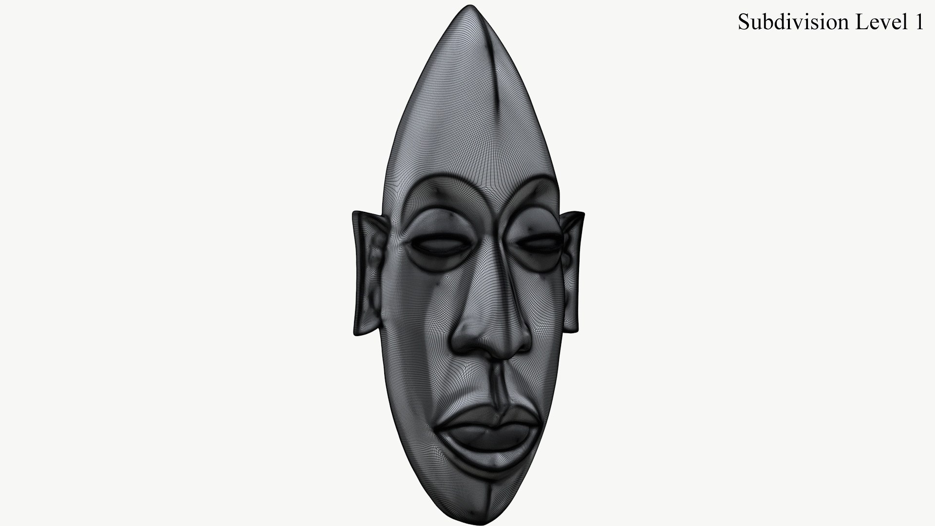 3D African Mask 007 Textured Model - TurboSquid 2307587