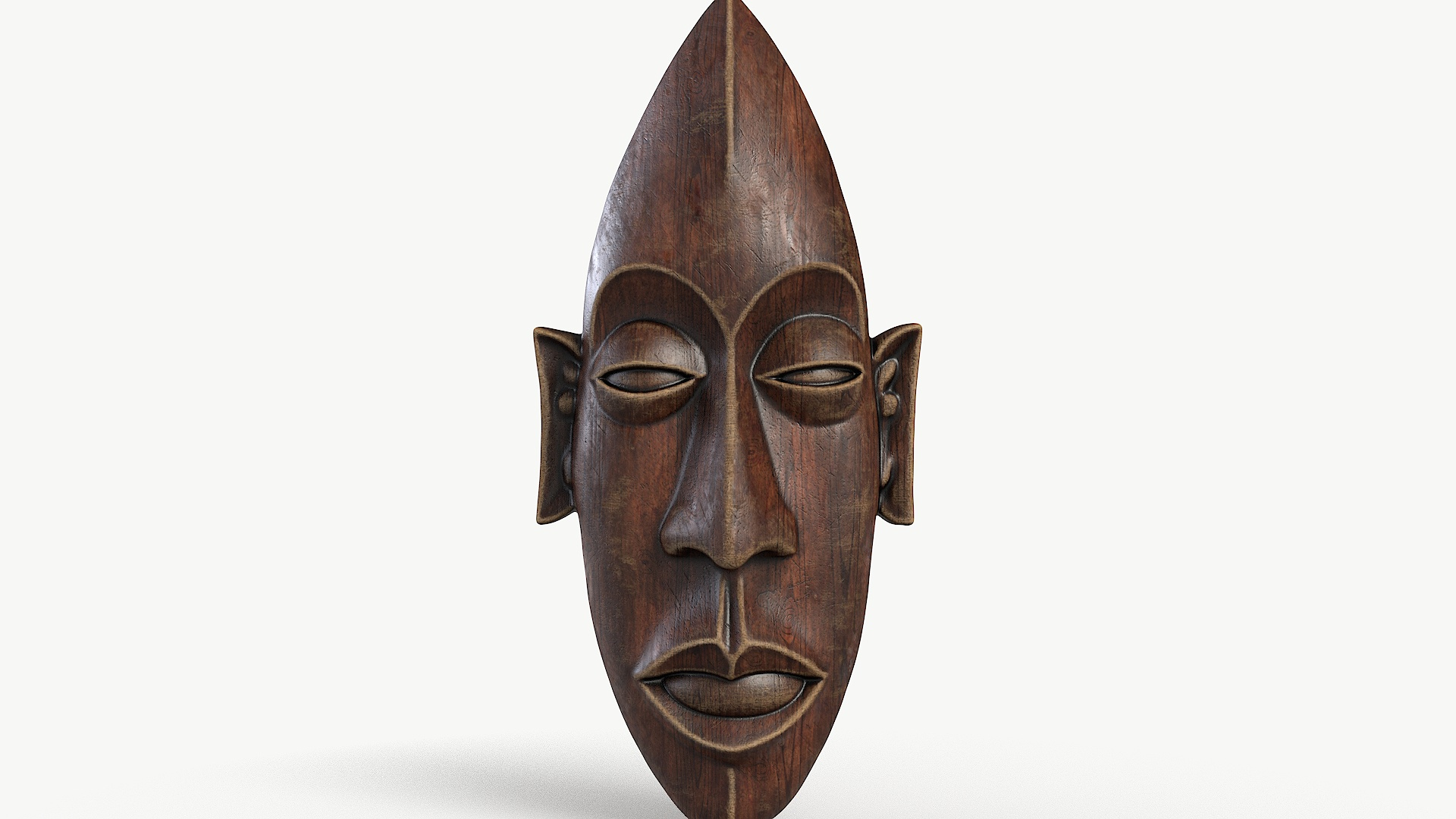 3D African Mask 007 Textured Model - TurboSquid 2307587
