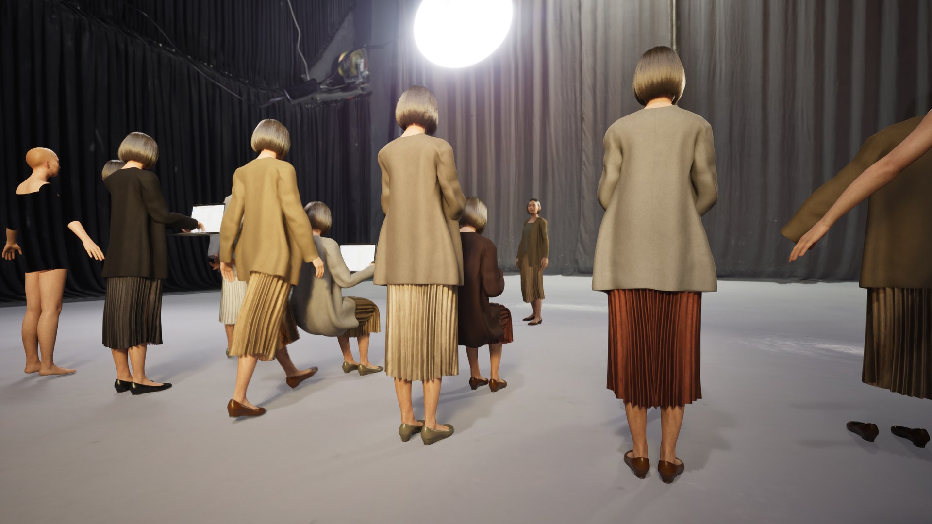 Rigged Modular Character - Asian Woman 3D Model - FM2 - Blender UE5 C4D ...