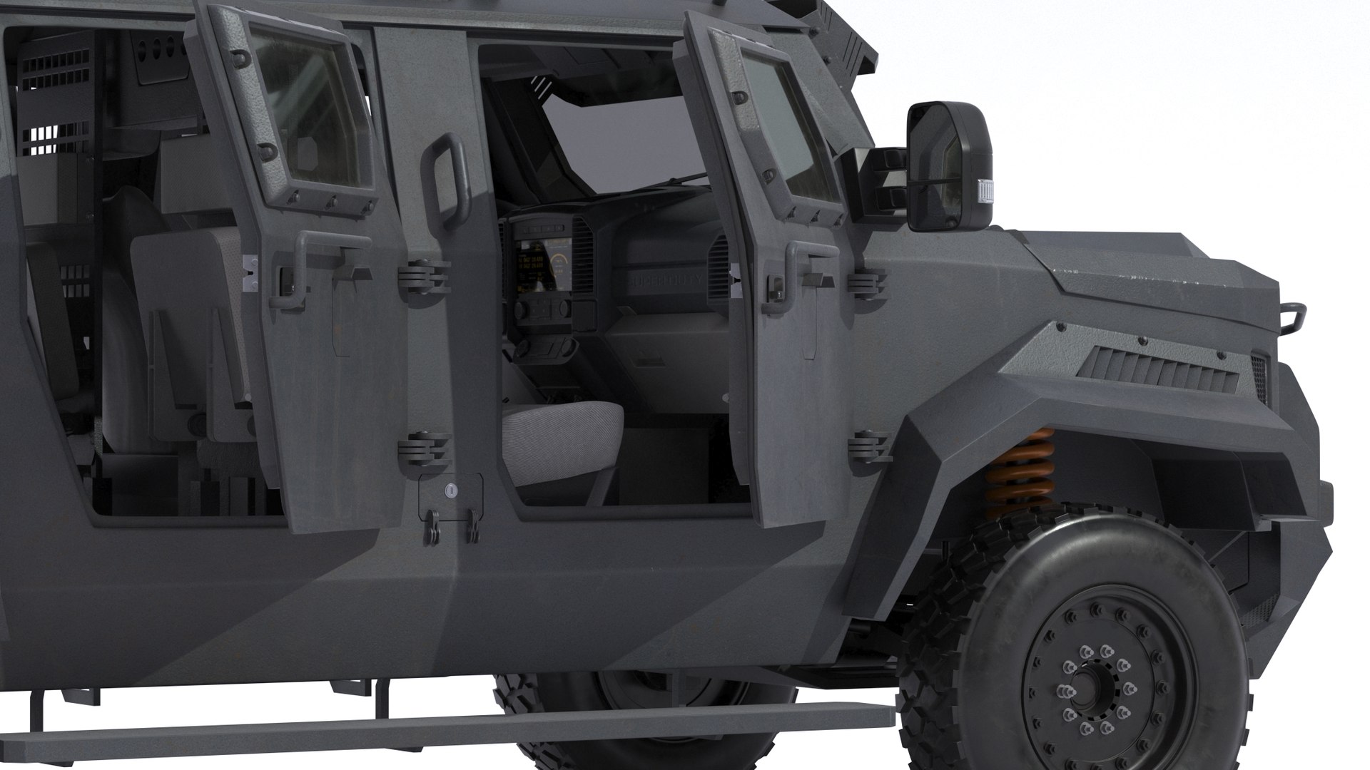 Alpine Armored Pit-Bull VXT Cal Tactical SWAT APC Truck 3D Model ...