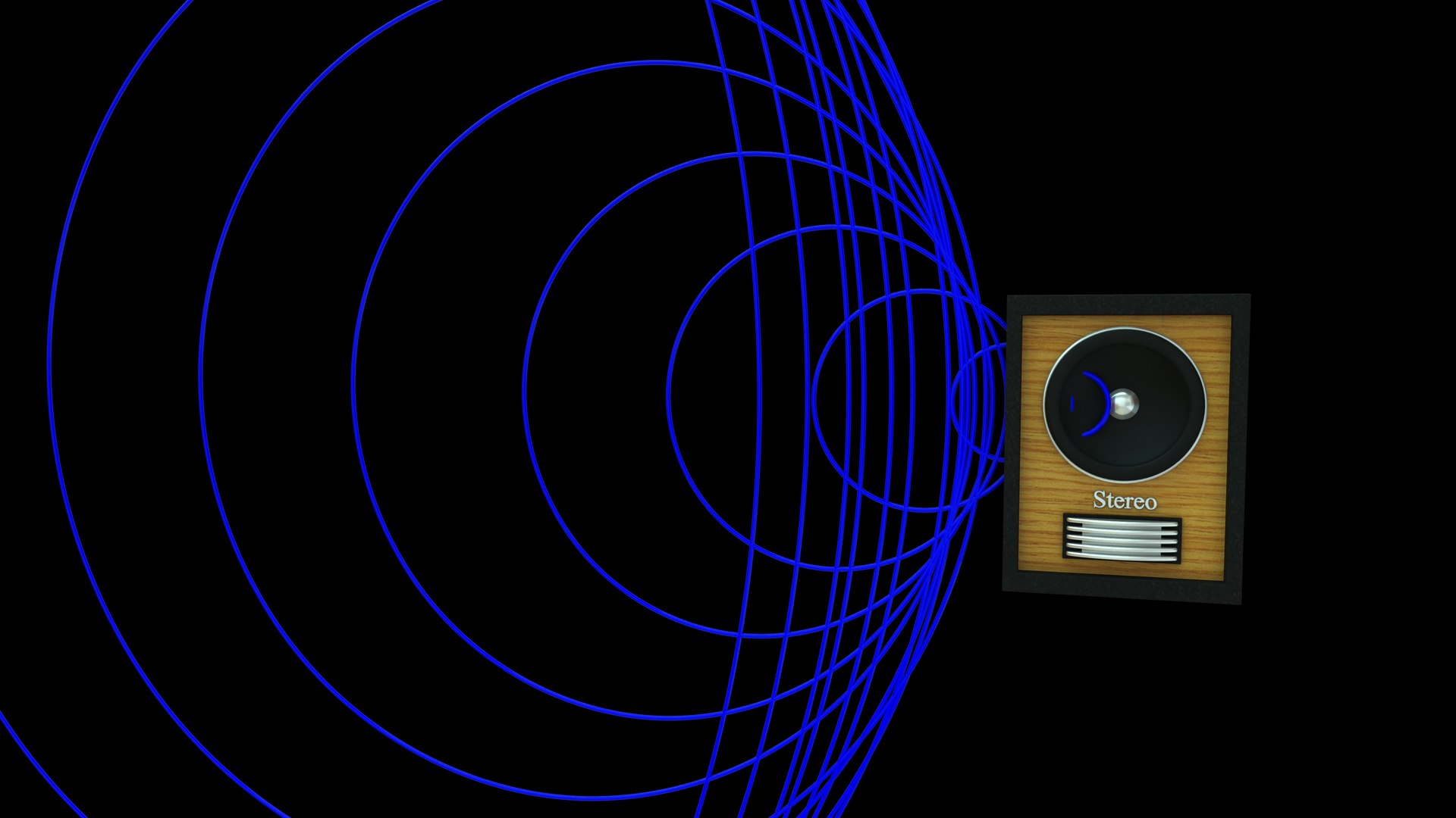 Speaker Produces A Sound Wave 3D - TurboSquid 2317613