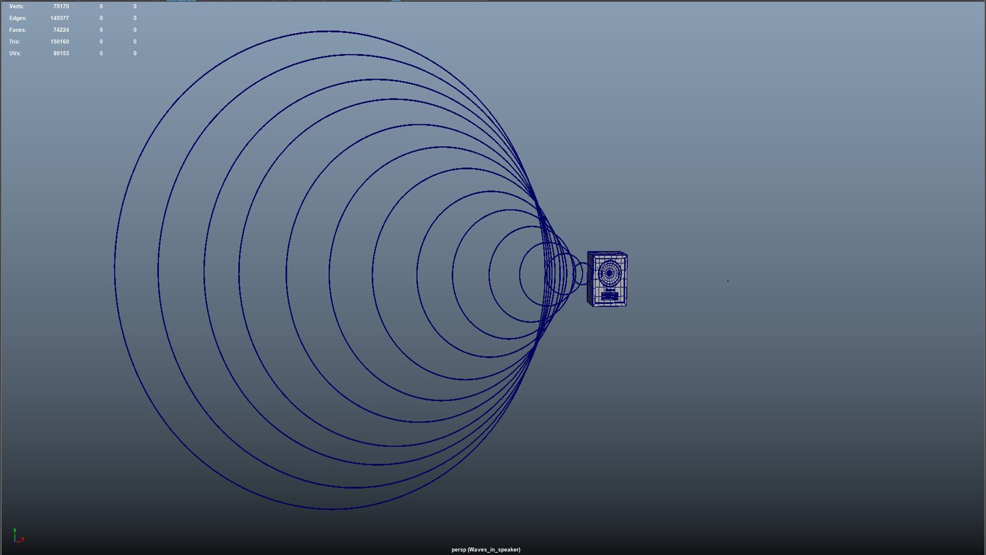 Speaker Produces A Sound Wave 3D - TurboSquid 2317613