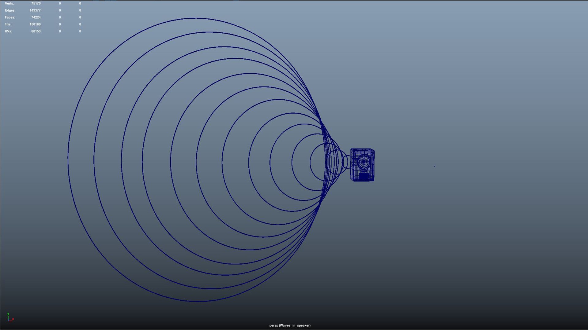 Speaker Produces A Sound Wave 3D - TurboSquid 2317613