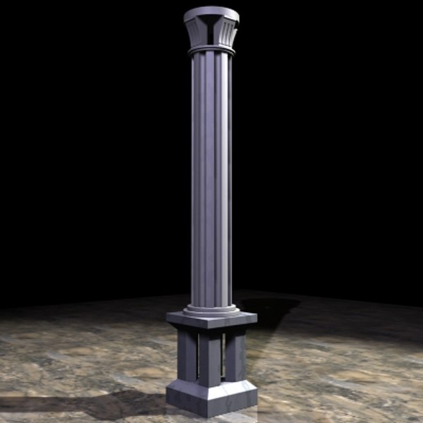 modern architectural column 3d model