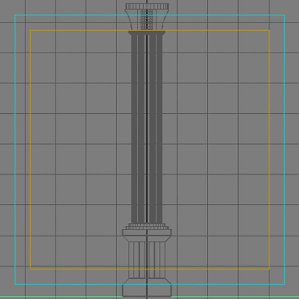 modern architectural column 3d model