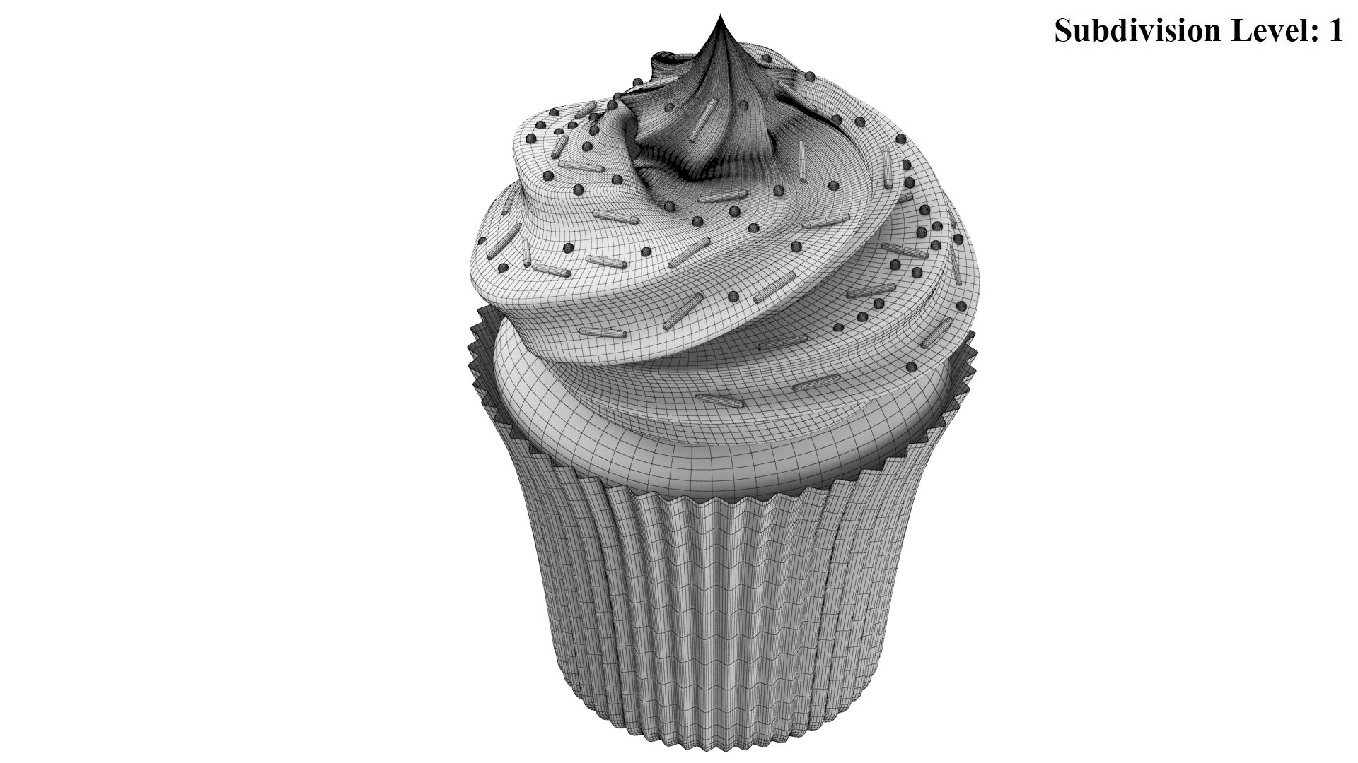 3D Detailed Cupcake 04 - TurboSquid 2221491