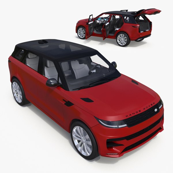 modelo 3d Range Rover Sport 2023 de color rojo - TurboSquid 2325523