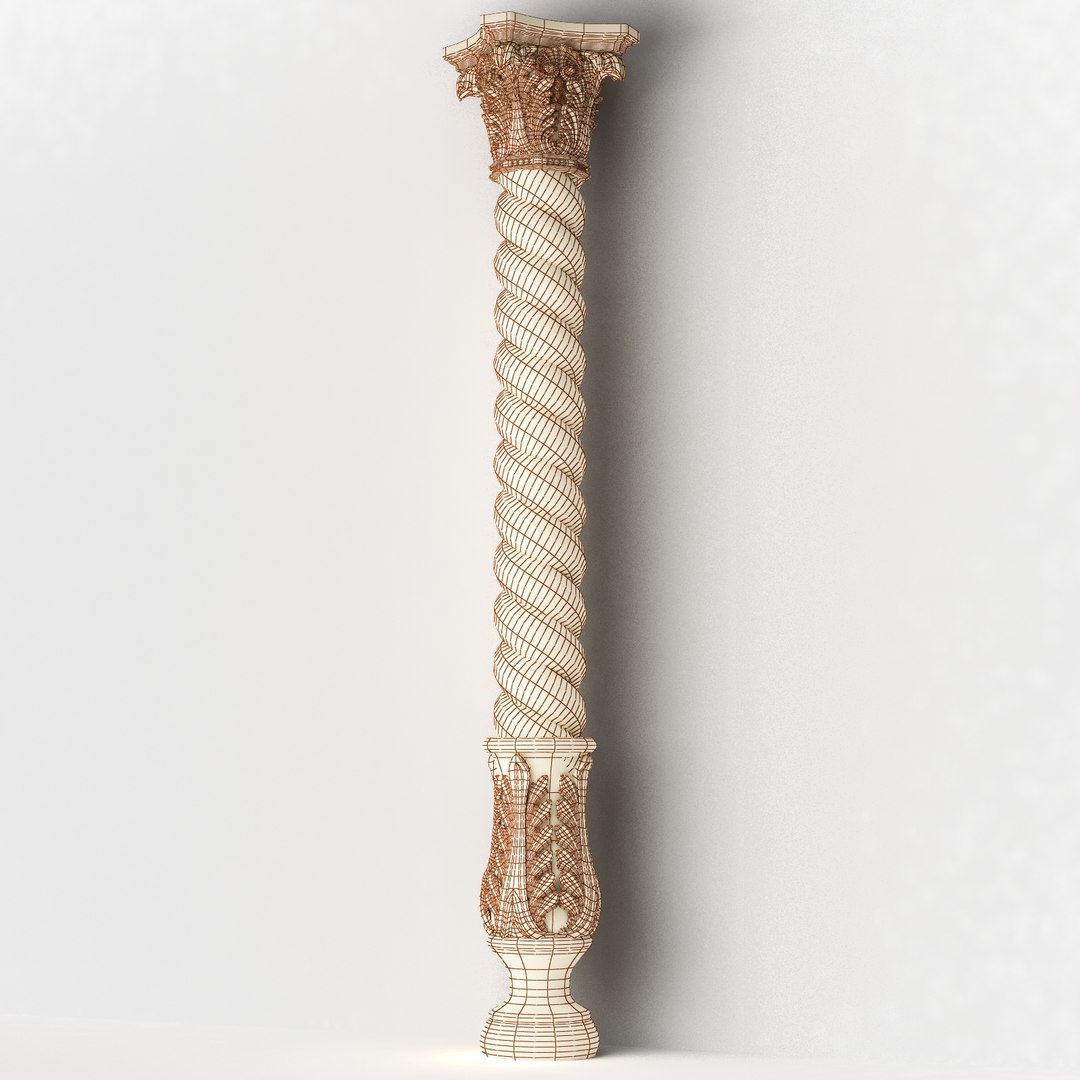 Column Classic Style 3d Model