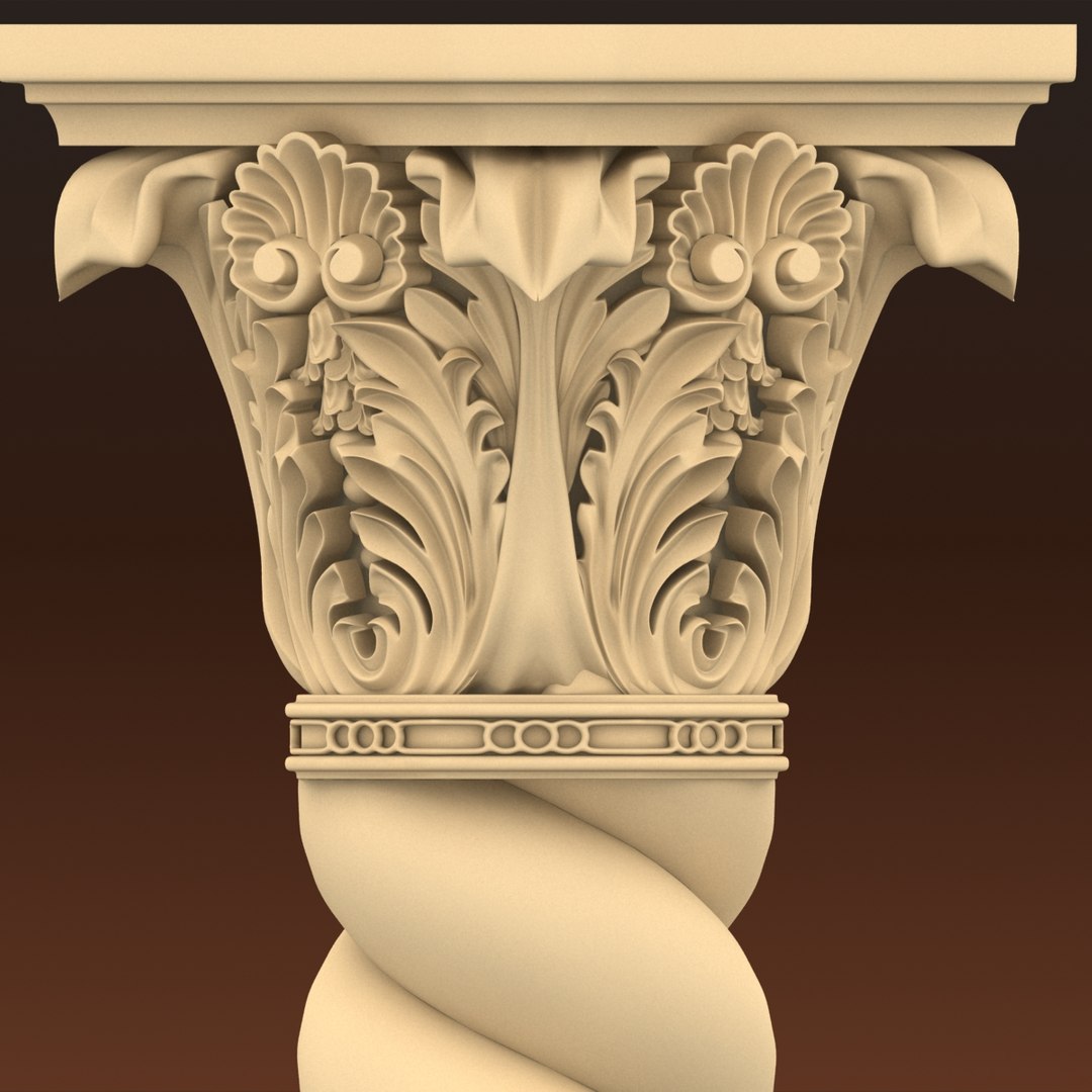 Column Classic Style 3d Model