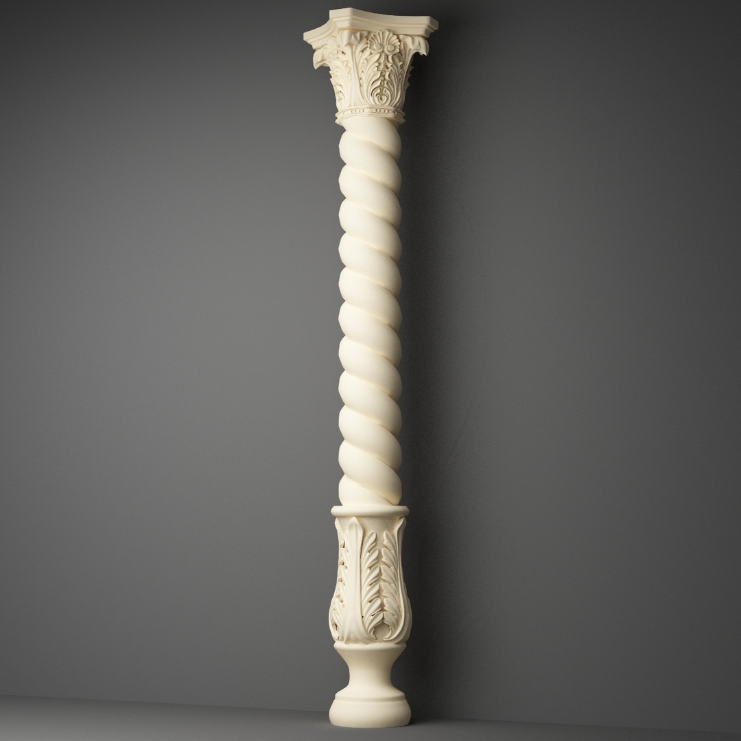 Column Classic Style 3d Model