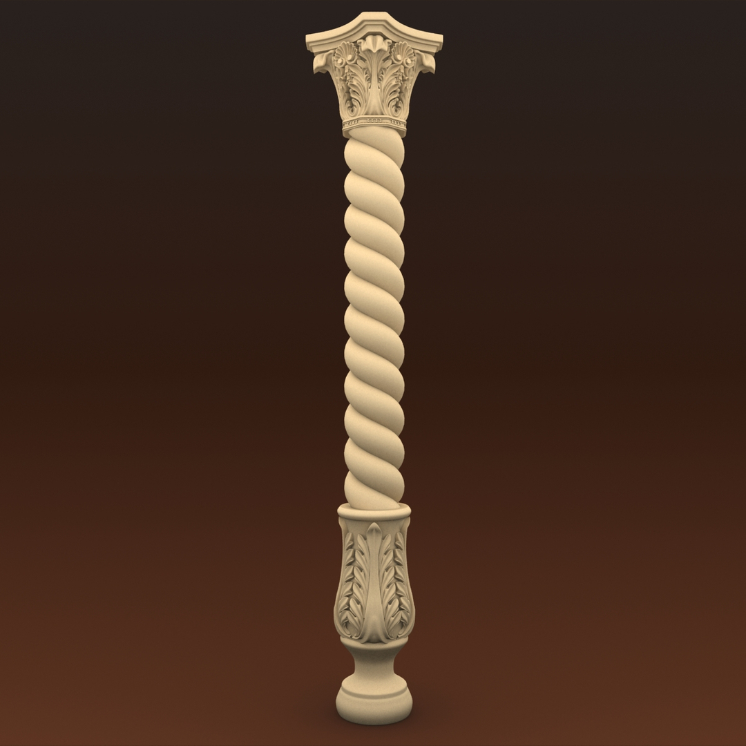 Column Classic Style 3d Model