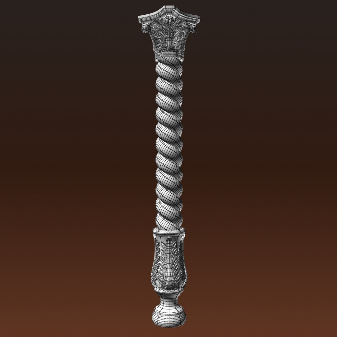 Column Classic Style 3d Model