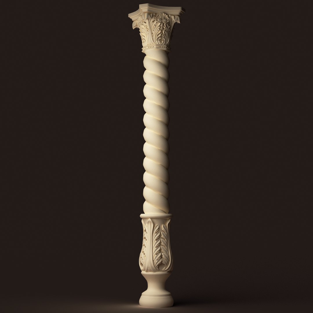 Column Classic Style 3d Model