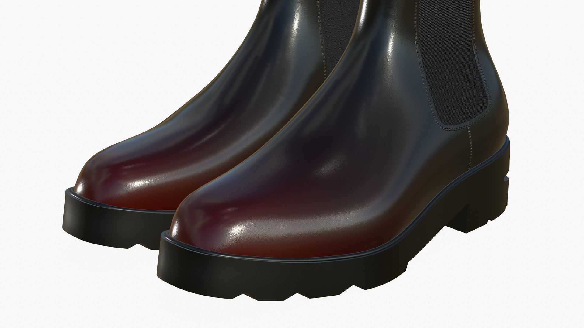 3D Leather Boots Realistic model - TurboSquid 1958158
