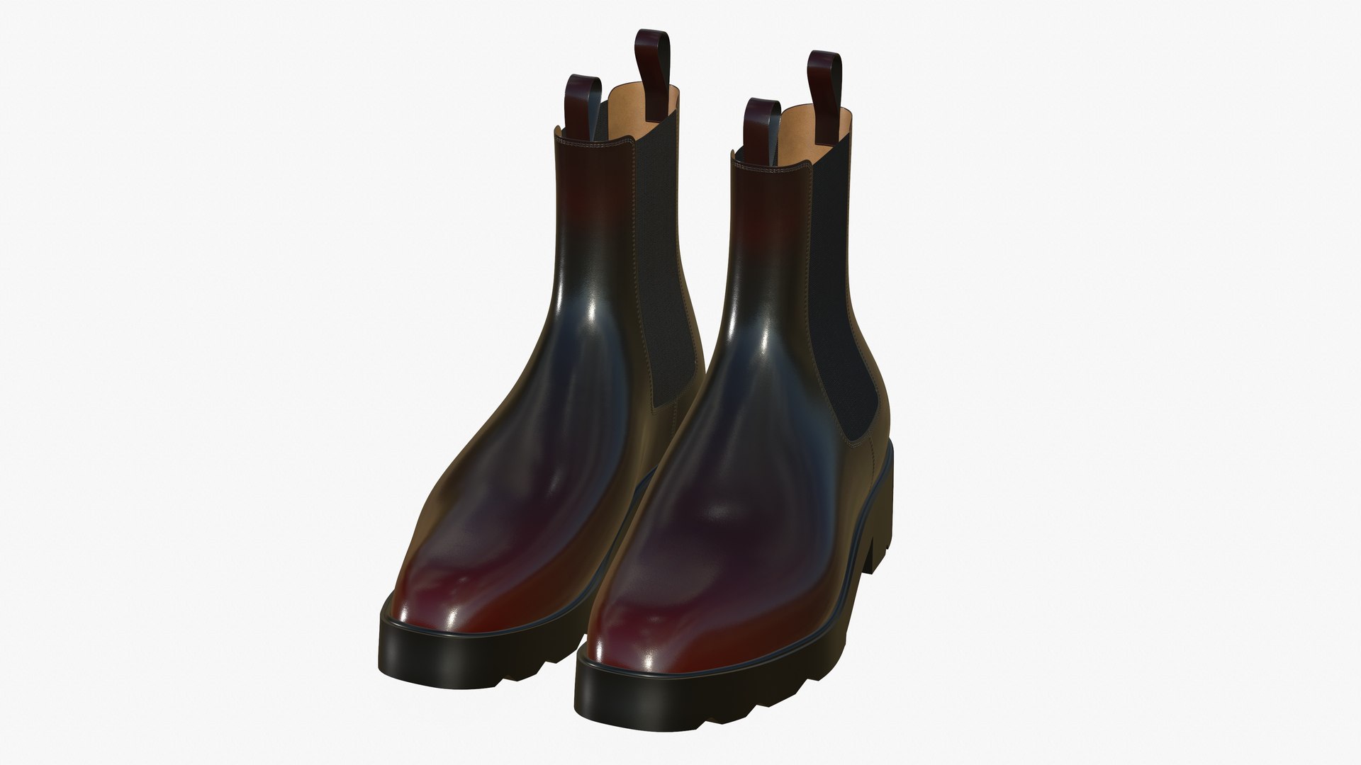 3D Leather Boots Realistic model - TurboSquid 1958158