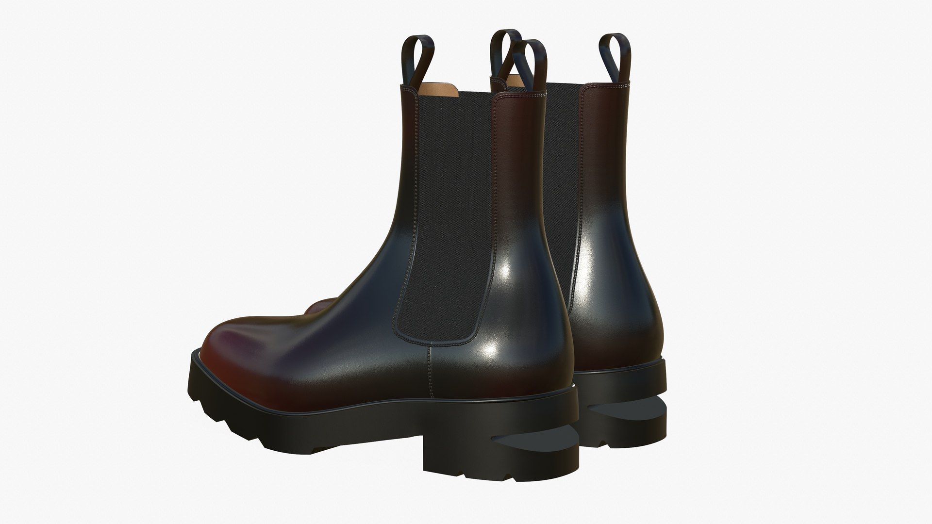 3D Leather Boots Realistic model - TurboSquid 1958158