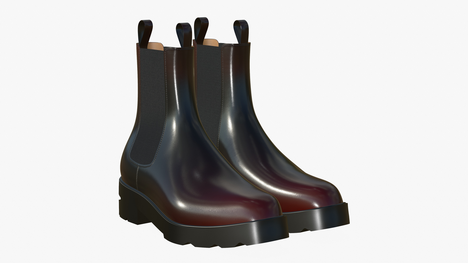 3D Leather Boots Realistic model - TurboSquid 1958158