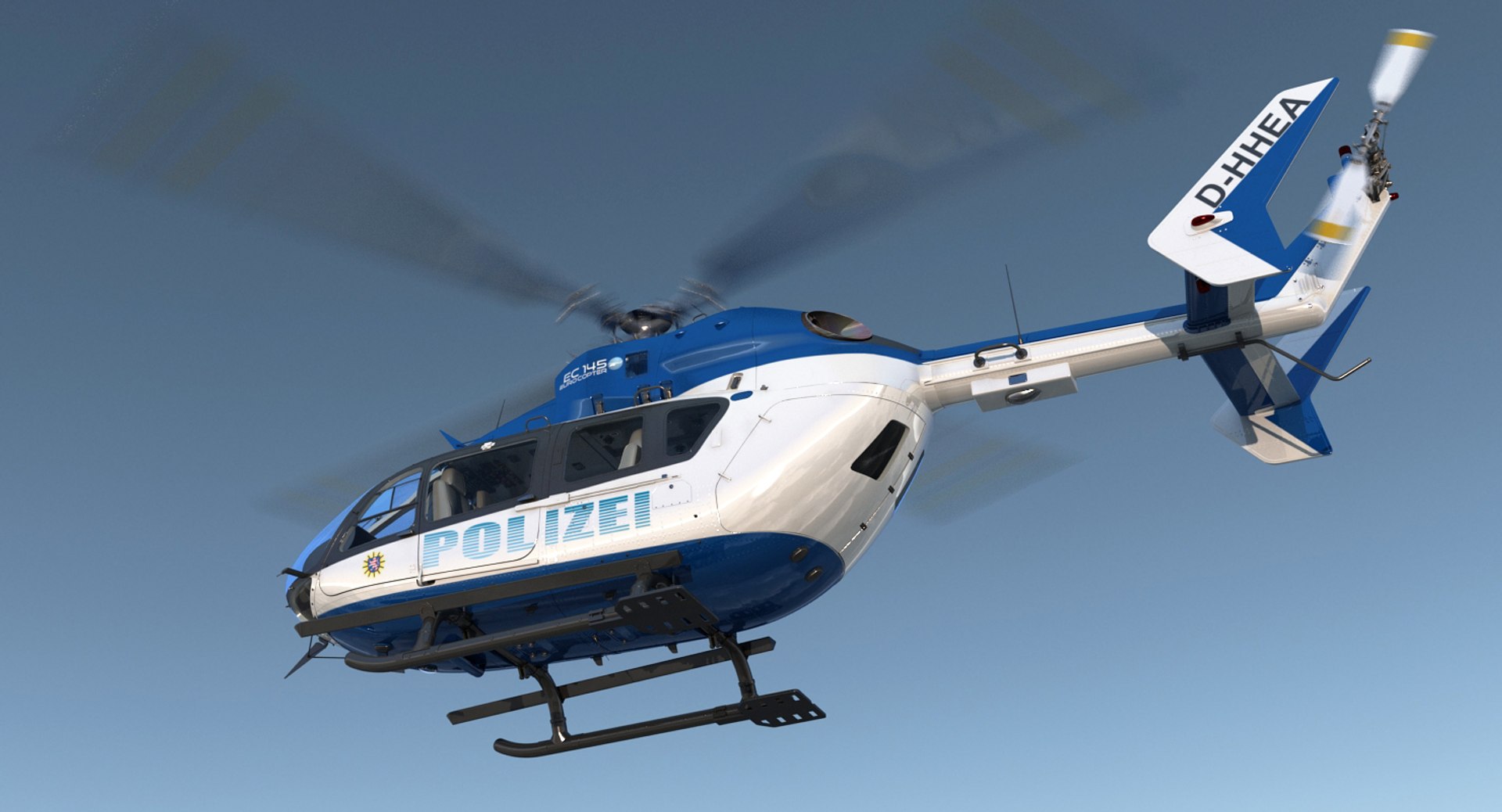Eurocopter Ec145 German Police 3D Model - TurboSquid 1198029