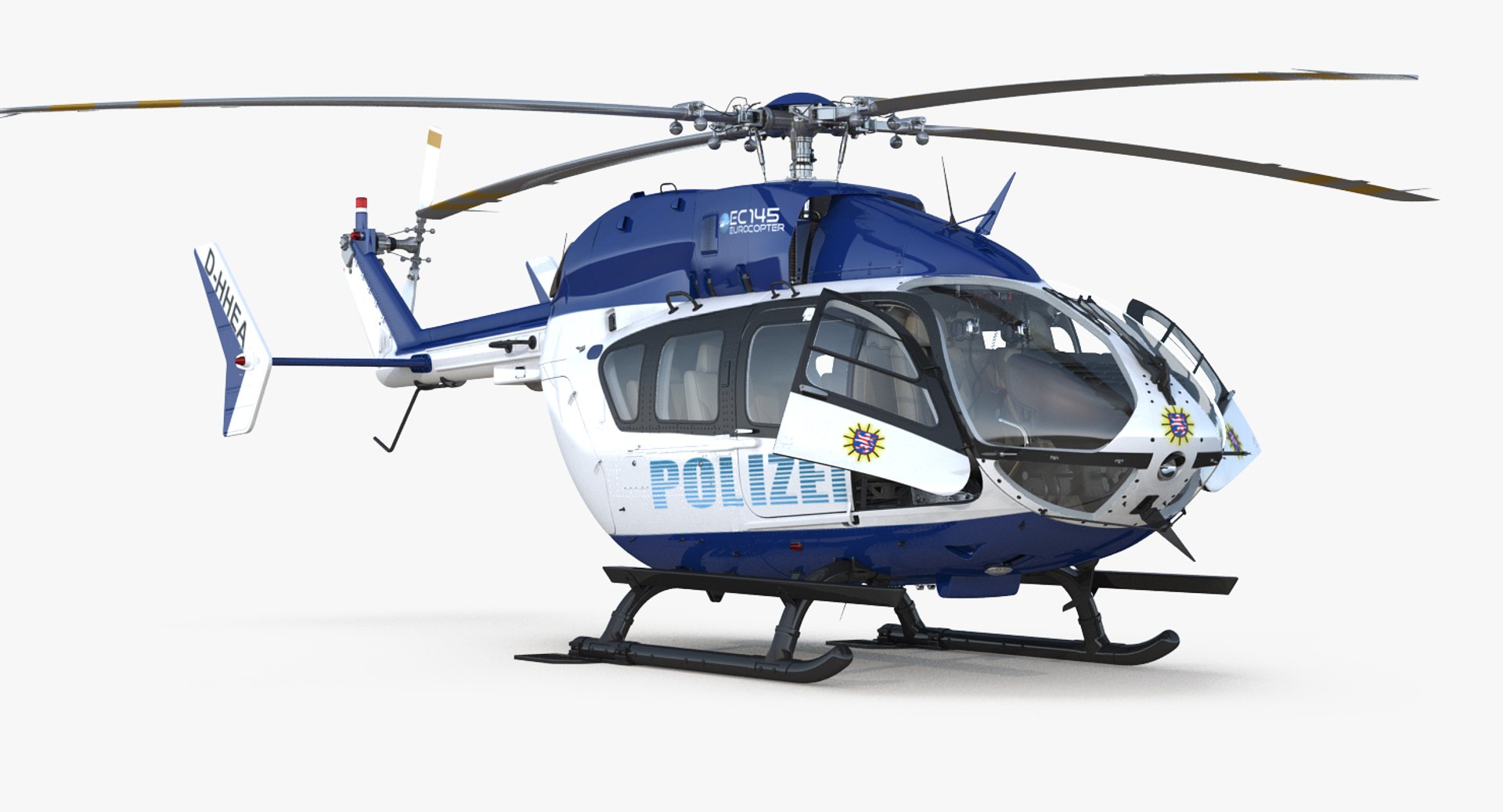 Eurocopter Ec145 German Police 3D Model - TurboSquid 1198029