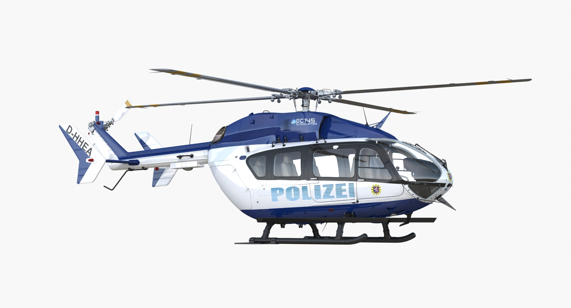 Eurocopter Ec145 German Police 3D Model - TurboSquid 1198029