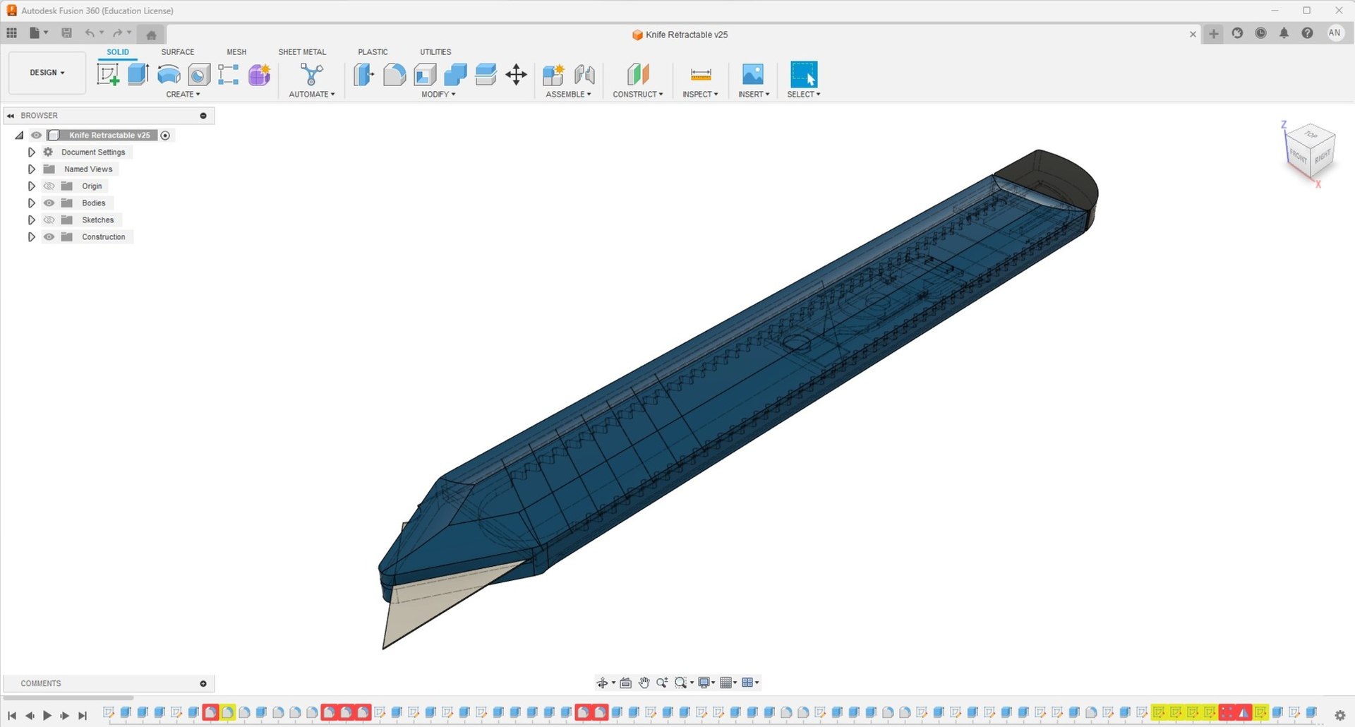 3D Retractable Box Cutter - Engineer Knife model - TurboSquid 2129878